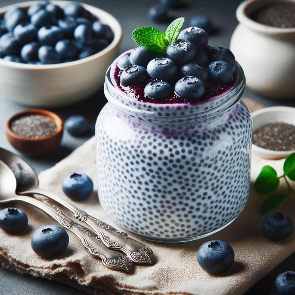 Crohn's-Friendly Blueberry Chia Pudding Recipe