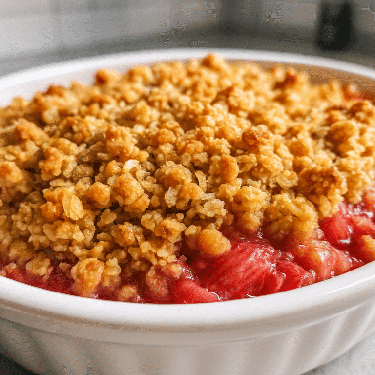 Low FODMAP Rhubarb Crumble – Easy Dessert for Crohn’s